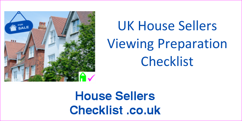 Get a downloadable pdf house sellers checklist UK